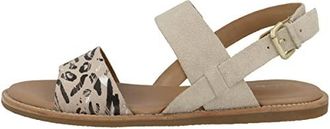 Clarks Femme Karsea Strap Sandales, Sable Clair, 39 EU &Eacute;troit