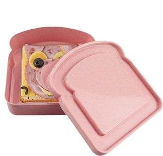 Generic Brotdose - in Form von Toastbroten | Wiederverwendbare und sichere Aufbewahrungsbox für Mahlzeiten | Ideal für Kinder, Mahlzeitenvorbereitung und Dose