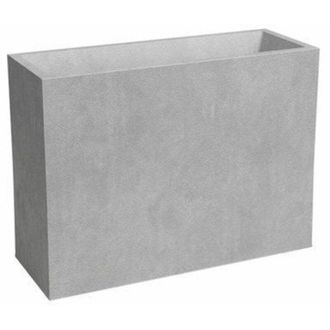 Artevasi Jardiniere haute - SYDNEY - Plastique - Gris Clair - 80 cm - 50 L - Dimensions: 79.5x29.5x68 cm