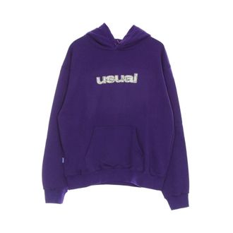 Usual Lila Crushed Hoodie Leichtes Sweatshirt - - Sweatshirts & Hoodies - Herren - Lila - XL
