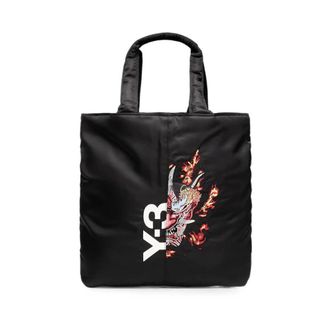 Yohji Yamamoto Homme, Sacs, Noir, Taille: ONE Size Tote Bag Graphique