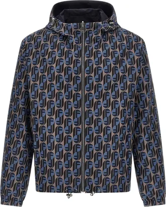 Fendi Reversible Technical Fabric Windbreaker - Black