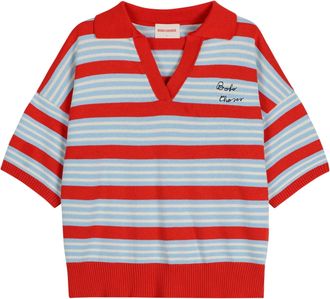 Bobo Choses Pull Col Polo Rayures Coton Bio x Smallable Bobo Choses