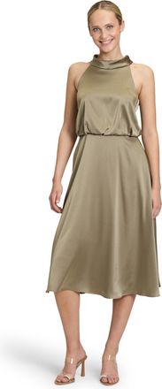 Vera Mont Damen Cocktailkleid mit Stehkragen 40, Turf