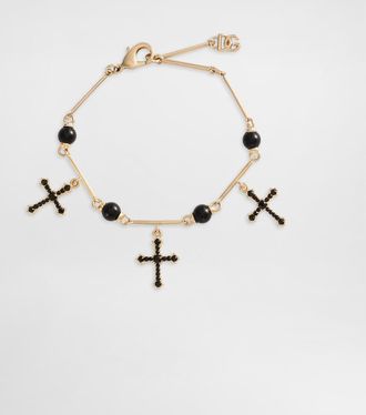 Dolce & Gabbana Armband Mit Kreuz-charms - Frau Bijoux Gold Metall Onesize