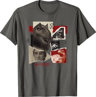 Jurassic Park Chaos Theory Photo Collage T-Shirt