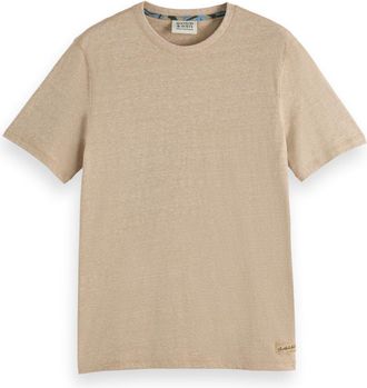 Scotch & Soda Herren T-Shirt Melange T-Shirt, Desert Sand,S