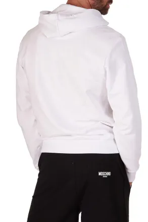 Moschino Womens Sweatshirt White Apparel - Knitwear-Sweatshirts