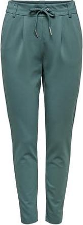 Only Onlpoptrash Life Easy Col Pant PNT Noos Pantalon à Coupe Droite, Sea Pin, XL / 32L Femmes