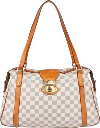 Louis Vuitton Crossbody Bags - Louis Vuitton Damier Azur Monogram Stresa PM Shoul - Gr. unisize - in Weiß - für Damen