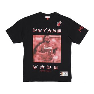Mitchell & Ness Vintage Dwyane Wade Miami Heat Tee - - Tops - Herren - Schwarzk - XL