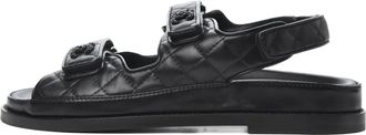 Chanel sandales CC Dad - Noir