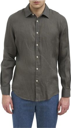Daniele Alessandrini Homme, Chemises, Vert, Taille: M Chemise en lin