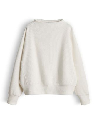 OPUS Sweatshirt Gewil in Strickoptik Regular Fit lockere Passform, schmal zulaufend, langer Fledermaus&auml;rmel