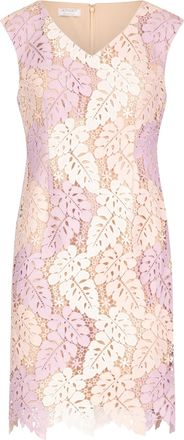 Apart Fashion Damen Spitzenkleid Kleid, Violett-multicolor, 34 EU