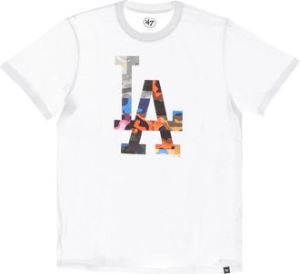 47 Brand Psychedelic Camo Echo Tee Losdod - - Tops - Herren - Wei&szlig; - XL