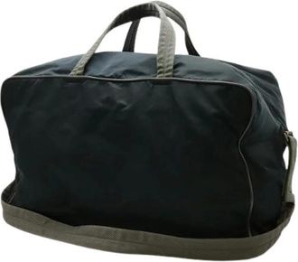 Prada unisex, Pre-owned, Bleu, Taille: ONE Size Sac Week-end en Nylon Pre-owned