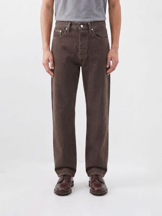 Sunflower Jean large &agrave; 5 poches en denim vintage avec &eacute;cusson logo au dos