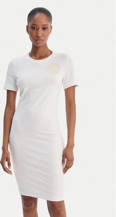 Versace Jeans Couture Kleid f&uuml;r den Alltag 80HAOT02 CJ03T Wei&szlig; Slim Fit