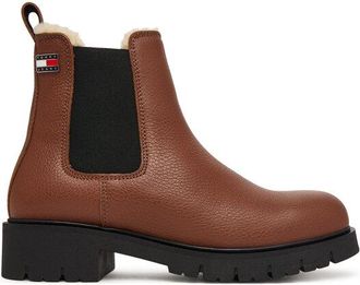 Tommy Jeans Klassische Stiefeletten Tjw Cleated Chelsea Boots Wl EN0EN03102 Braun