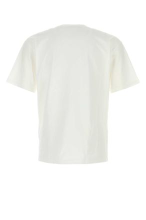 Valentino Garavani Mens White Cotton T-Shirt Avorio Exterior Exterior: T-shirts And Polos