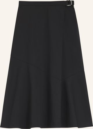 HUGO BOSS A-Linien-Rock vuleran1 Regular Fit schwarz