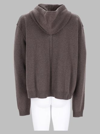 Rick Owens Cashmere Knit Hoodie - Brown