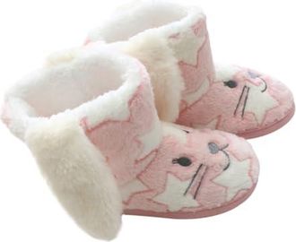 Beaupretty Bottes de Neige Femme Chaudes et Imperm&eacute;ables Antid&eacute;rapantes Semelle &Eacute;paisse Taille 35/36 Couleur Rose Chaussures DHiver D&eacute;contract&eacute;es pour Maison et 