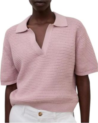 Ecoalf Ecoalf, Femme, Pulls, Rose, Taille: 40 FR Anna V-neck Sweater