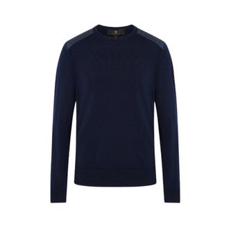 Belstaff Pull &agrave; col rond El Kerrigan - Homme - Pulls - Bleu - Taille: 2XL