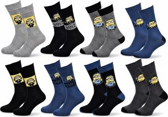 LES MINIONS Minions - Chaussettes Homme Licence Pack (Lot) 8 Paires 3667