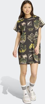 adidas adidas Performance - adidas x farm commercial - Kleid in Schwarz/Amazon Green/Prelove