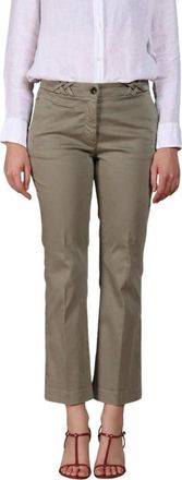 Mason's Femme, Pantalons, Vert, Taille: 42 FR New York Trumpet Chino Pants