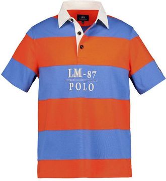 La Martina Herren Polo-Shirt blau gestreift