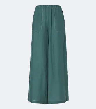 Eres Pantalon ample &Eacute;blouissant en lin