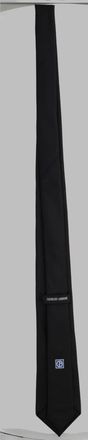 Giorgio Armani Mens Silk Tie Black Ties & Bow