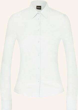 HUGO BOSS Hemdbluse Bronta Tuesday Aus Jersey blau