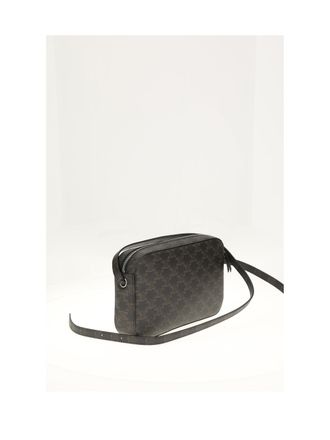 Celine Mens Messenger Bag With Charm Black-Tan Pvc Shoulder Black/tan