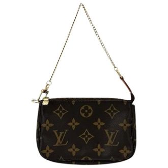 Louis Vuitton Pre-owned Mini Pochette Monogram Pouch - Femme - Pre-owned - Brun - Taille: ONE Size