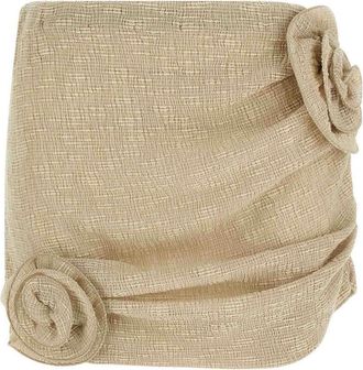 Magda Butrym Mini Jupe - Beige