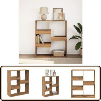 vidaXL Vidaxl - Bücherregal/Raumteiler Artisan-Eiche 100x33x115 cm