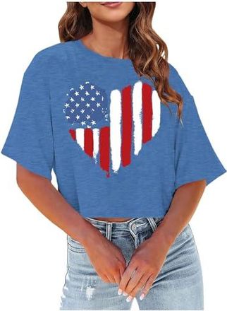 Generic Hauts courts d&eacute;t&eacute; &agrave; manches courtes pour femmes 2025 graphique d&eacute;contract&eacute; coupe ample t-shirts courts mignons pour sortir, demi-chemises basiques, t-