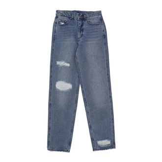 Karl Kani Zerrissene Denim Baggy Jeans Blau Indigo - - Jeans - Herren - Blau - W28