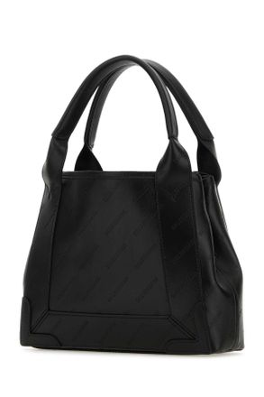 Balenciaga Womens Black Leather Cabas Navy Xs Handbag Borse A Mano Bag
