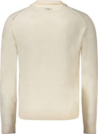 Napapijri Half-Zip Wool Sweater - White