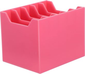 DOITOOL SOIMISS Acryl Handy Aufbewahrungsbox mit 5 F&auml;chern Tisch Handyhalter f&uuml;r B&uuml;ro und Besprechungsraum Organizer f&uuml;r Gruppen und Klassenzimmer Handy Organ