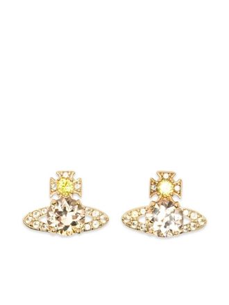 Vivienne Westwood Ohrringe - Gold-Tone Crystal Embellishment Earrings - Gr. unisize - in Mehrfarbig - f&uuml;r Damen