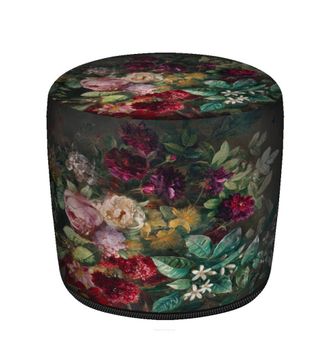 Bertoni Hocker Sitzhocker Pouf f&uuml;r Balkon & Garten Puff Codura Wetterfest 36 x 36 cm Garten Sitzsack Outdoor & Indoor Runder Sitzpouf mit abnehmbarem Bezug Wa
