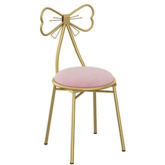 Generic Schminkstuhl, goldene Beine, Schminkhocker für Schminkzimmer und Schlafzimmer, multifunktionale Kombination aus Frisiertisch und Beistelltisch