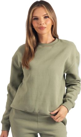 Carlheim Womens Sweatshirt Harper Branded, Olive, X-Large